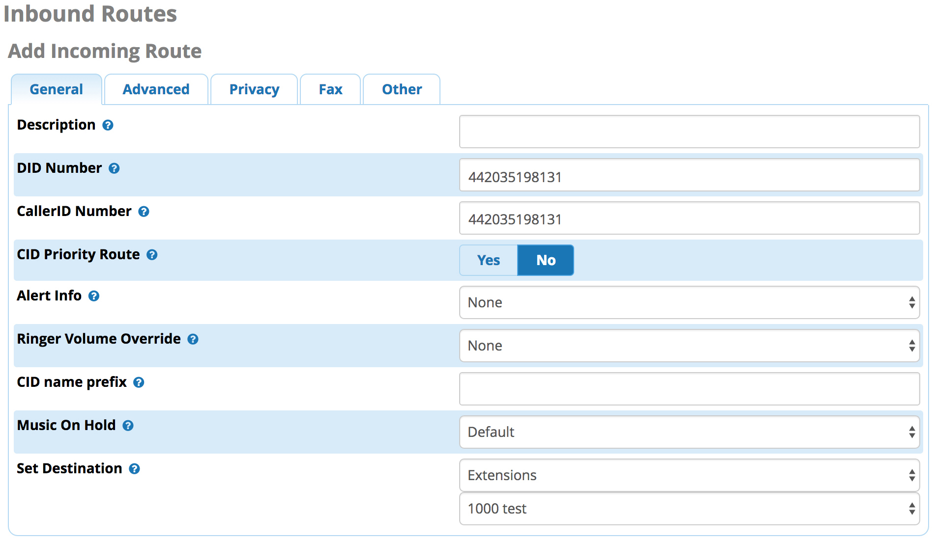 Asterisk setup – DID Logic